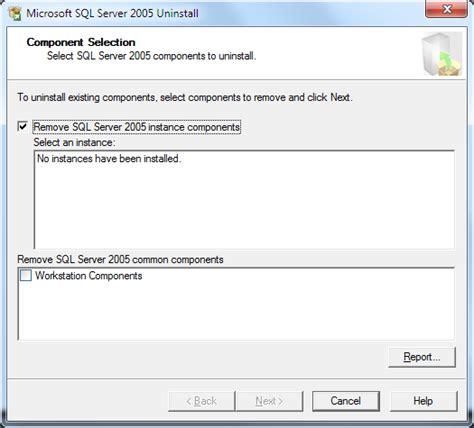SQL Server 2005 Express Won T Uninstall Super User