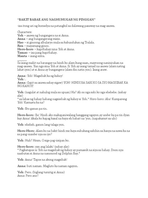 Bakit Babae Ang Naghuhugas Ng Pinggan Pdf