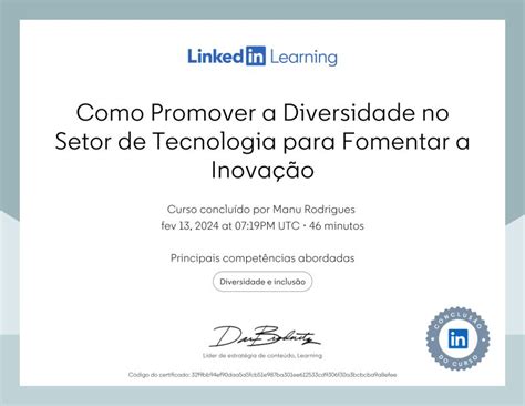 Manu Rodrigues No Linkedin Certificate Of Completion