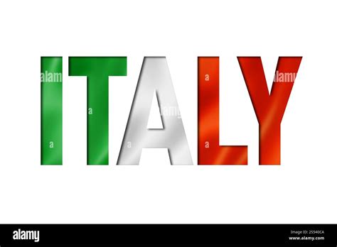 Italian Flag Text Font Italy Symbol Background Italian Flag Text Font
