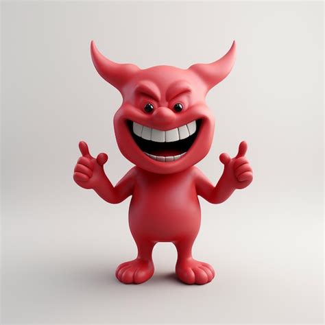 Premium Ai Image Cartoon Devil 3d
