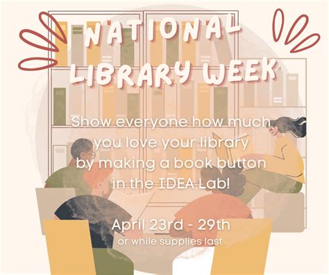 National Library Week Book Buttons Kanawha County Public Library