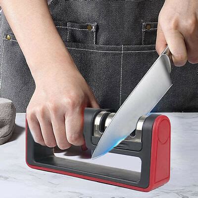 Knife Sharpener Professional Ceramic Tungsten Kitchen Sharpening System 3 Stage EBay
