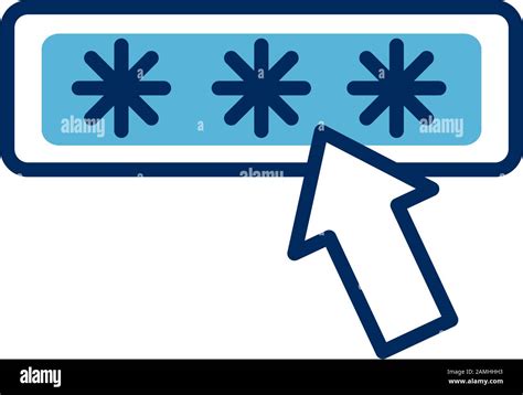 Password Access Line Style Icon Stock Vector Image And Art Alamy