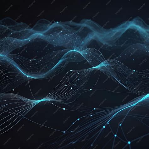 Cyber Data Flow Blockchain Ai Networks Digital Wavescyber Data Flow