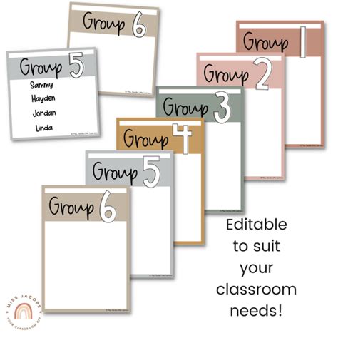 Guided Reading Groups Templates