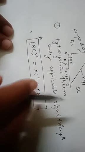 What Is Pythagoras Theorem Explain With A Diagram 1 Filo