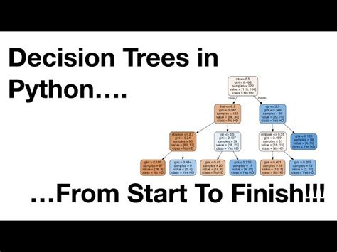 Free Video Classification Trees In Python From Start To Finish From