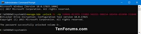 Unlock Fixed Or Removable BitLocker Drive In Windows Tutorials