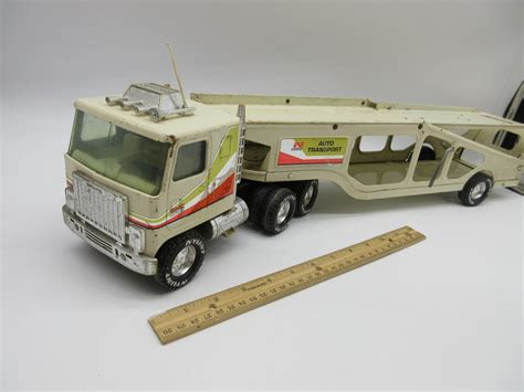 1980 Nylint Semi Truck Car Hauler Pressed Steel Diecast Etsy
