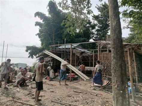 ဧရာ၀တီတိုင်းတွင် စက်တင်ဘာလအတွင်း မြစ်ကမ်းပါးပြိုကျမှုကြောင့် နေအိမ် ၆၀