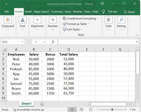 چگونه چندین ستون را در اکسل به ردیف تبدیل کنیم؟ فیلم های آموزش اکسل Excel