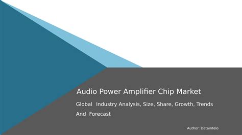 Audio Power Amplifier Chip Market Research Report 2032