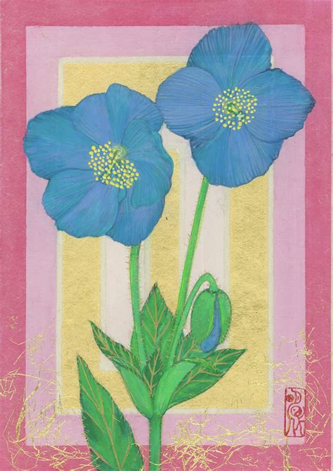 ヒマラヤの青い芥子 花巡り 日本画家 小笠原明代 公式Webサイト