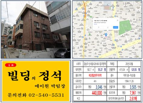 강남구 도산대로 이면 40억 꼬마빌딩 실거래가 조회 신사동 626 66 압구정역 44억 원 평당 7961만 원 도산