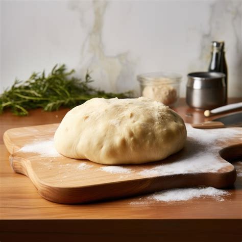 Premium Ai Image Fluffy Dough With A Light Background And Light On