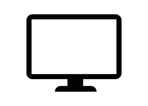Monitor Icon Outline 24534852 Vector Art At Vecteezy
