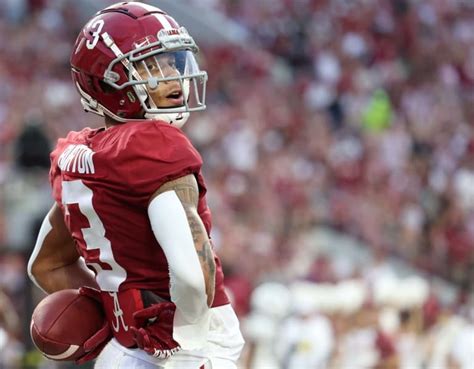 Alabama Receiver Jermaine Burton Set To Return For His Senior Season