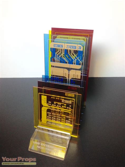 Star Trek Generations Isolinear Data Chip Set Replica Movie Prop