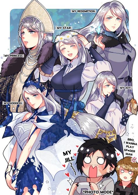 Clive Rosfield Jill Warrick Shiva And Joshua Rosfield Final Fantasy And 1 More Drawn By