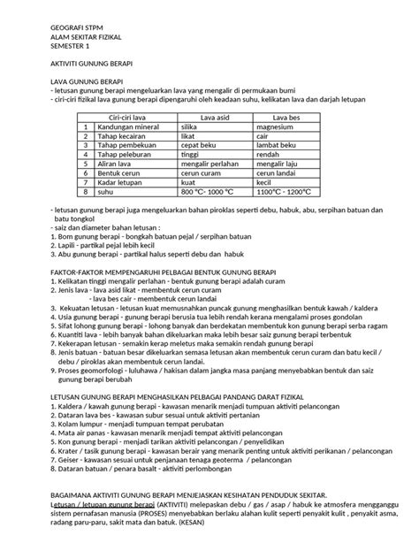 12 Aktiviti Gunung Berapi Pdf