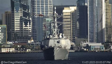 Uss Pinckney Ddg 91 Leaving San Diego After Two Year Ddg Mod 2 0