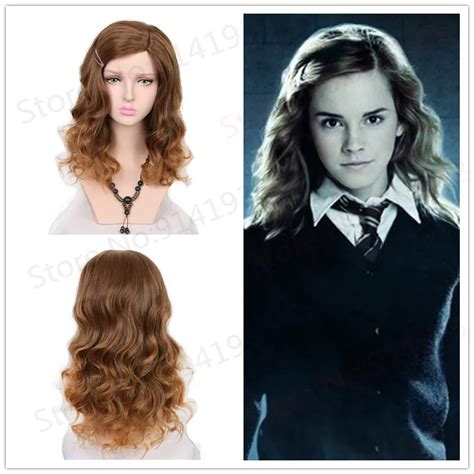 Medium Brown Long Curly Movie Harry Potter Hermione Jean Granger