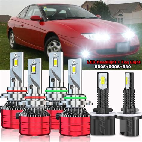 9005 9006 880892 Led Headlights Fog Light 6x Bulbs Combo Chusyyray
