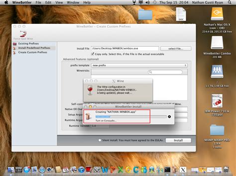 Step By Step Installasi Winebottler Dan Konfigurasi Mikrotik Winbox Di