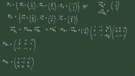 Ejemplo De Determinaci N De La Matriz De Cambio De Bases En R Youtube