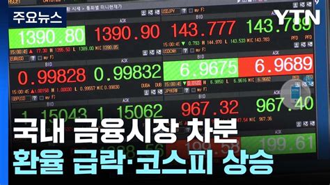 한 미 금리 격차 확대에도환율 급락·코스피 상승 Ytn Youtube