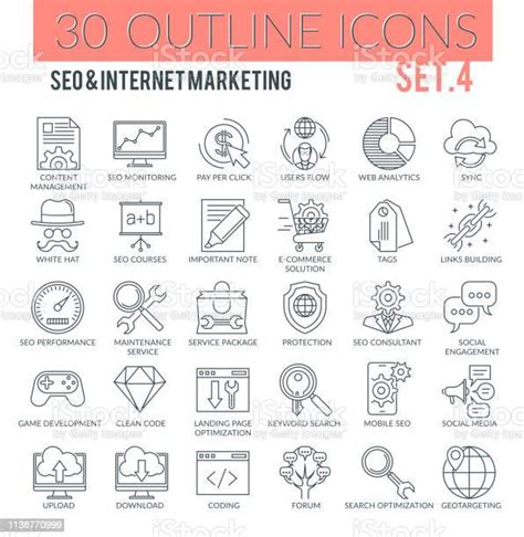 Seo 및 인터넷 마케팅 아이콘 0명에 대한 스톡 벡터 아트 및 기타 이미지 0명 감시 개선 Istock