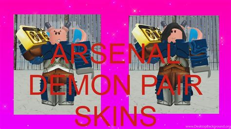 How To Get The Demon Pair Skins In Arsenal Youtube