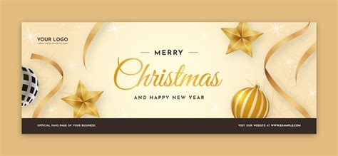 크리스마스 시즌 축하를 위한 소셜 미디어 표지 템플릿 무료 벡터