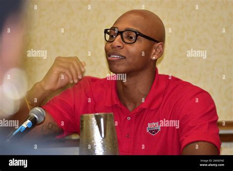 Team Usa Swimmings Cullen Jones Is Present During The 2017 Nabj