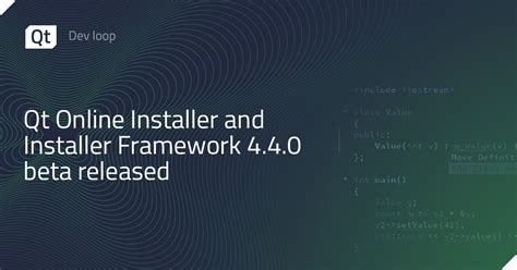 Qt Online Installer And Installer Framework 4 4 0 Released