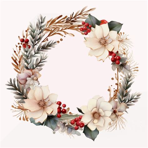 Premium Vector Vector Floral Wreath
