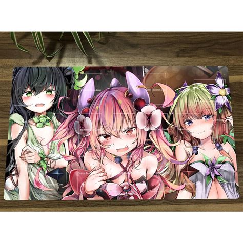Yugioh Ocg Traptrix Girl Playmat Trading Card Game Mat Tcg Ccg Mouse