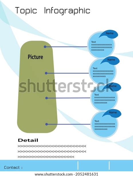 Structure Template Infographic Design Information Work Stock