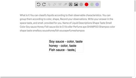 Solved What Is It You Can Classify Liquids According To Their
