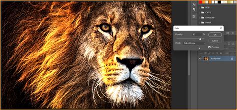 Fade Command In Edit Menu In Photoshop