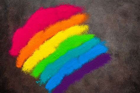 다채로운 무지개 홀리 컬러 파우더 홀리 축제 아름다운 축제 배경 0명에 대한 스톡 사진 및 기타 이미지 0명 Lgbtqia 문화 개념 Istock