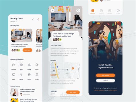 تصميم واجهة لموقع ويب Ux Ui مستقل