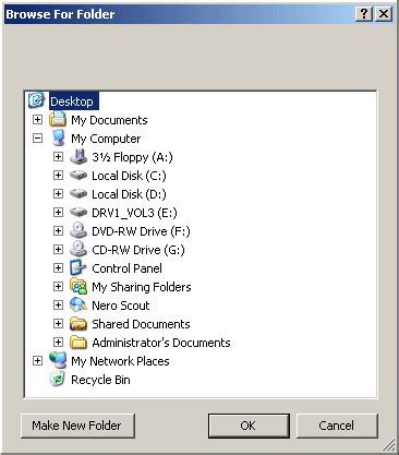 Windows Control The Browse For Folder Dialog Box