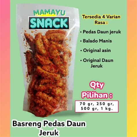Basreng Pedas Daun Jeruk 1 Kg Lazada Indonesia