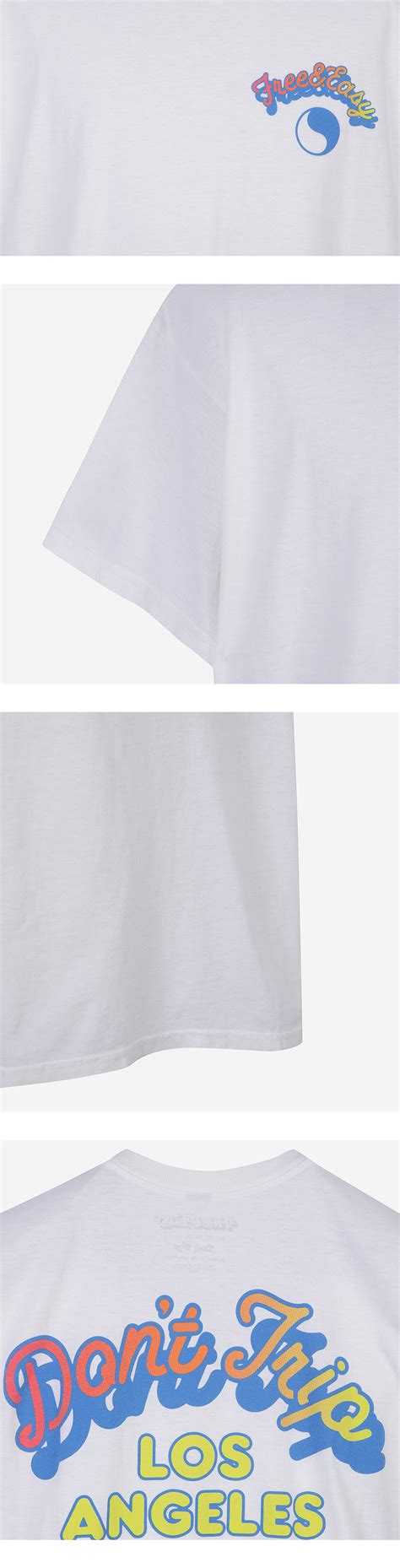 프리앤이지 네온 Ss 티셔츠 코코넛 Free And Easy Kream