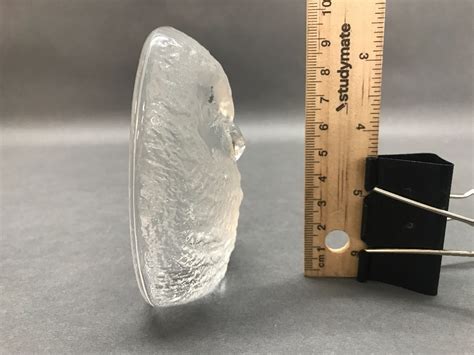Mats Jonasson Swedish Crystal Owl Paperweight Sweden Signed