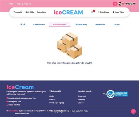 Source code Website bán kem Code đồ án kèm báo cáo CT449 MEVN