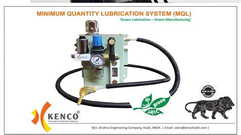 Minimum Quantity Lubrication System Mql India Minimum Quantity Lubrication India Mql System