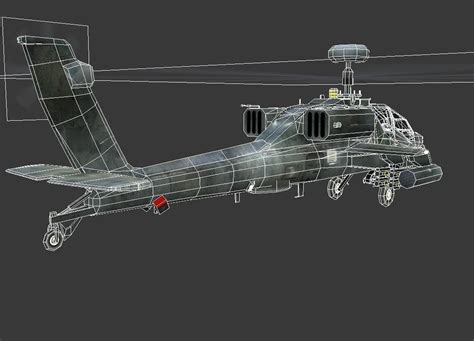 3d Model Boeing Ah 64 Apache Vr Ar Low Poly Cgtrader